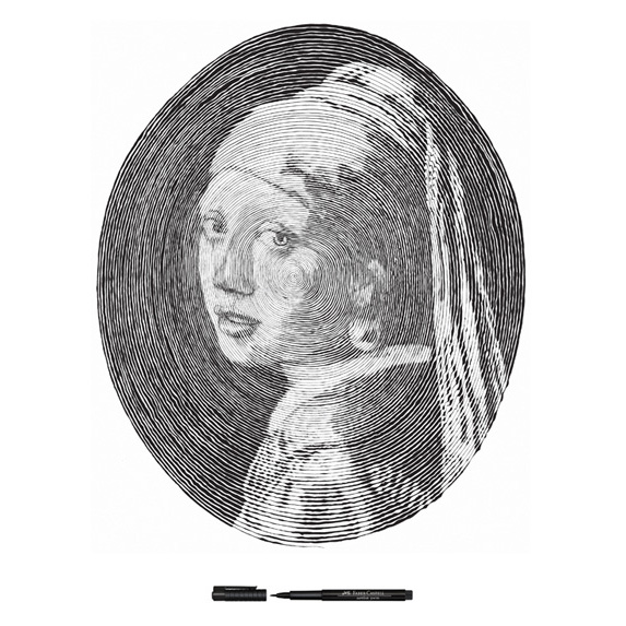 Spiral Pen Portraits Use Pressure to Make Amazing Art | Urbanist