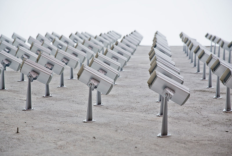 High Security: 150 Creepy Cameras Installed on 1 Blank Wall - WebUrbanist