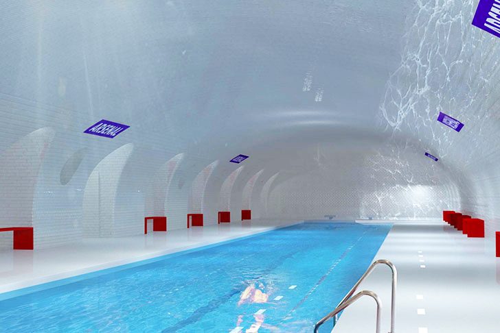 Deserted Parisian Metro Stops as Underground Pools & More - WebUrbanist