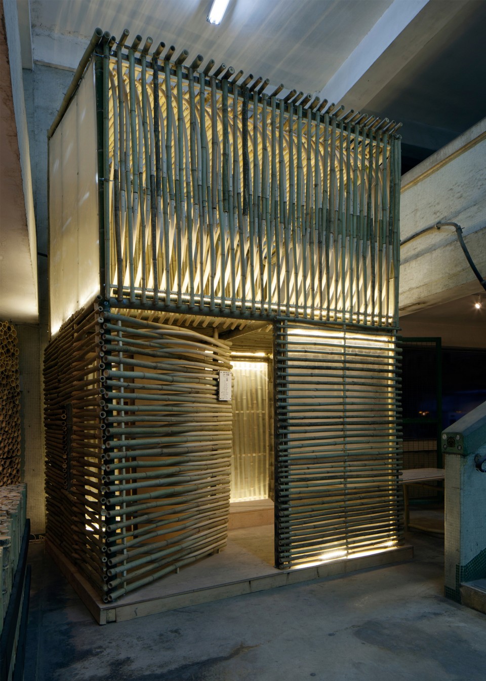 Modular Retrofit: Bamboo Micro-Homes in Deserted Factories - WebUrbanist