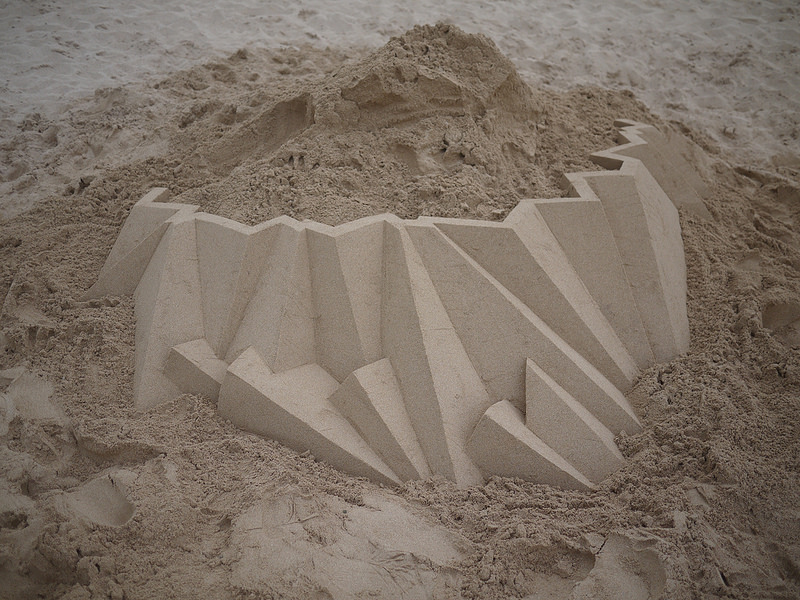 Sand Cities: Geometric Architecture Sculpted from Beaches - WebUrbanist