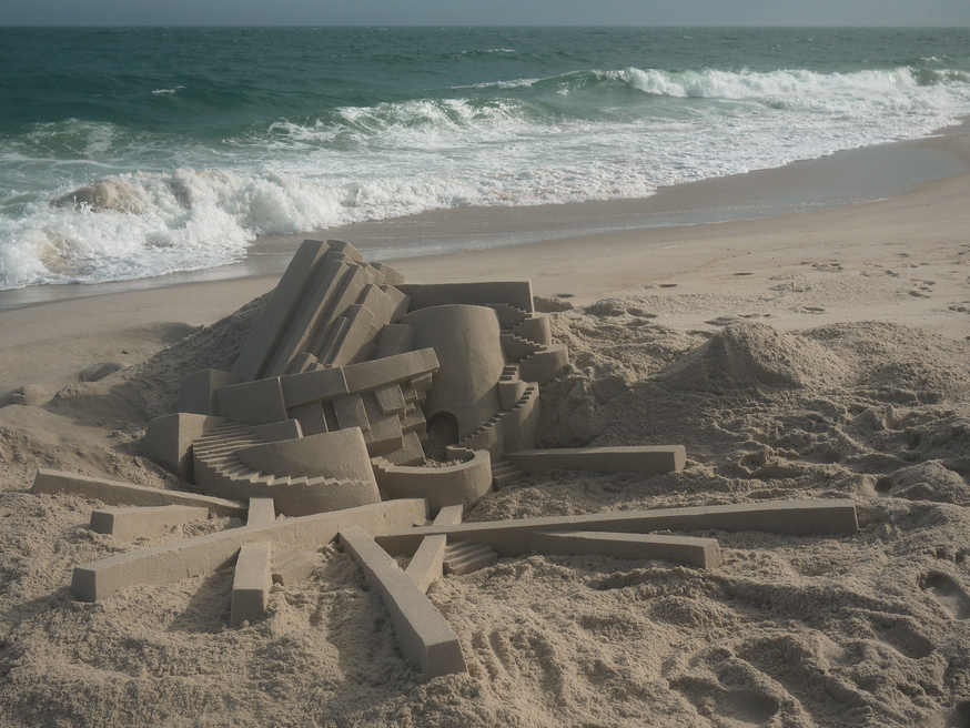 Sand Cities: Geometric Architecture Sculpted from Beaches - WebUrbanist