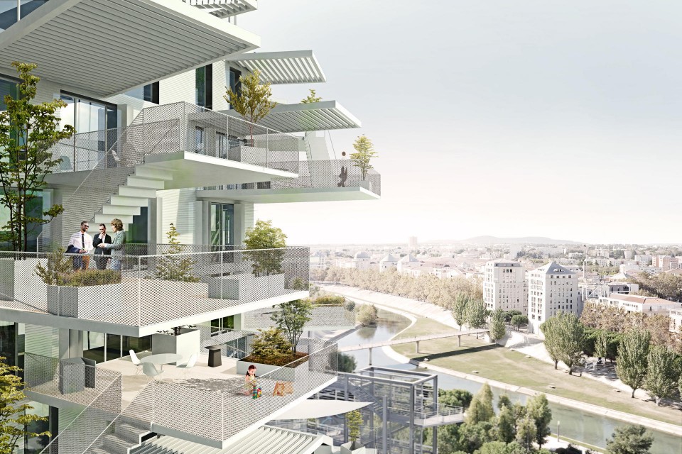 Tree-Inspired Tower: Condo Balconies Unfurl Like Leaves - WebUrbanist