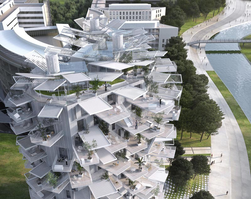 Tree-Inspired Tower: Condo Balconies Unfurl Like Leaves - WebUrbanist