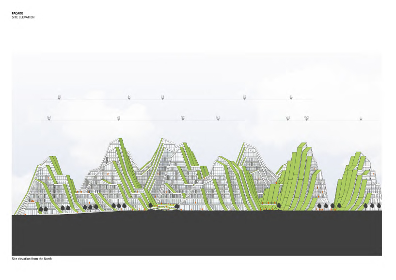 Mountain-Shaped Residences with Walkable Green Rooftops | Urbanist