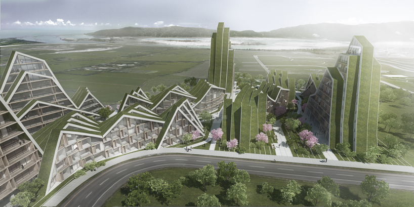 Mountain-Shaped Residences with Walkable Green Rooftops | Urbanist