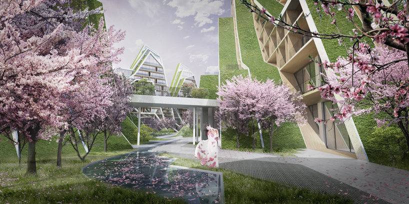 Mountain-Shaped Residences with Walkable Green Rooftops | Urbanist