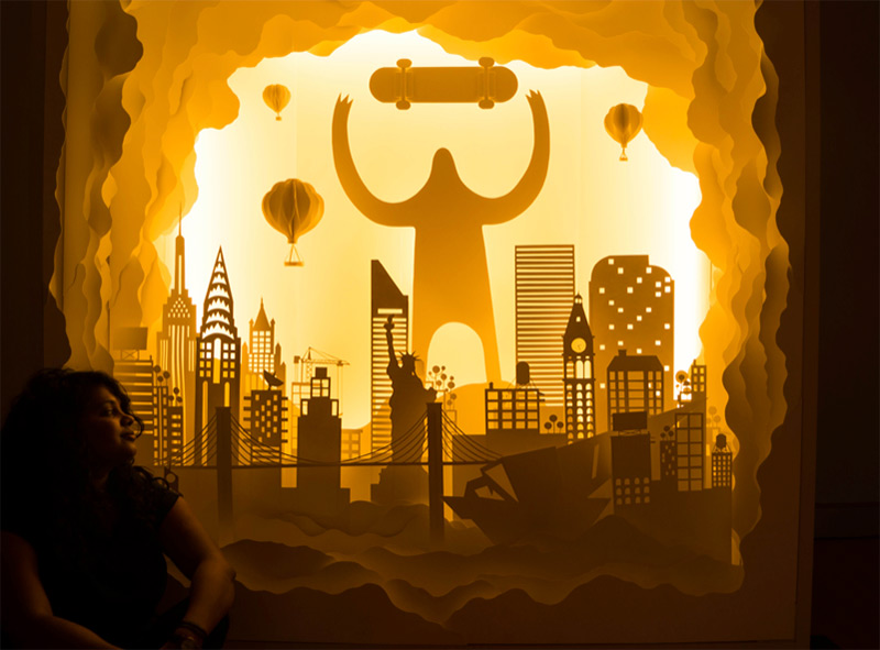 Cutting Edges: Layered Back-Lit Paper Art Gets Deep & Dark | Urbanist