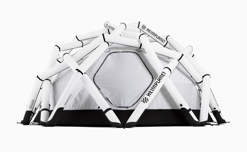 Lightweight ‘Airbeams’ Frame Inflatable Geodesic Dome Tent - WebUrbanist