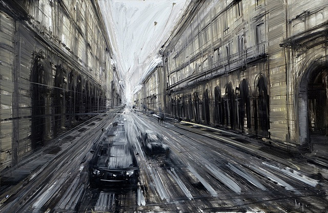 Gritty City: Dark Oils Capture Essence of Bustling Urbanity | Urbanist