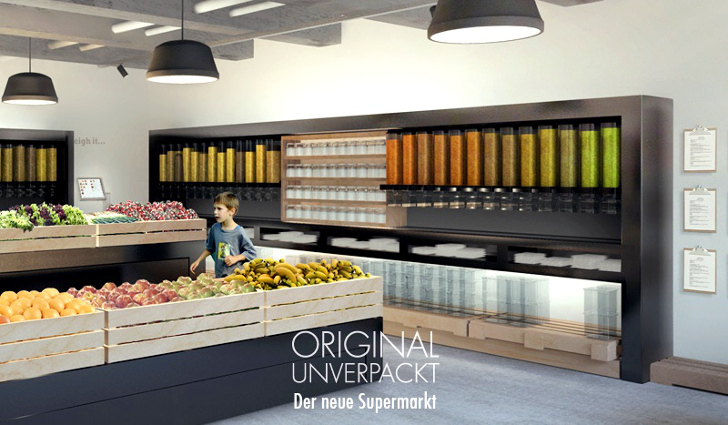 Unverpackt: Zero-Waste Grocery Store Packages No Products - WebUrbanist