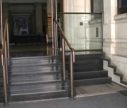 Retractable Stairs Open to Reveal Secret Urban Wheelchair Lifts | Urbanist