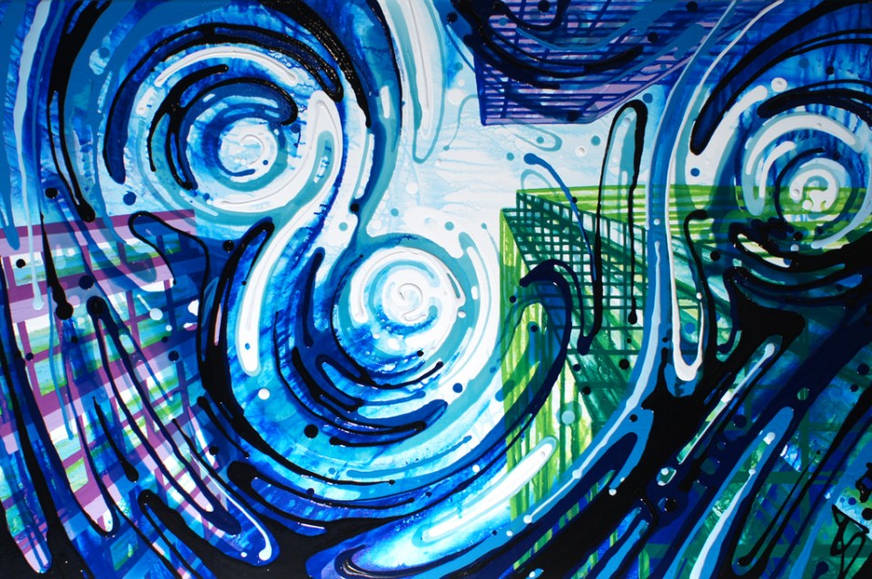 Spinning Canvas: Color & Gravity Create Brush-Free Paintings - WebUrbanist