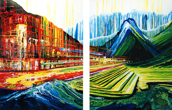 Spinning Canvas: Color & Gravity Create Brush-Free Paintings | Urbanist