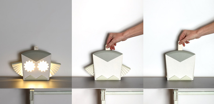 Head Light: Popup Wall Lamp Has Horns that Glow in Shadows | Urbanist