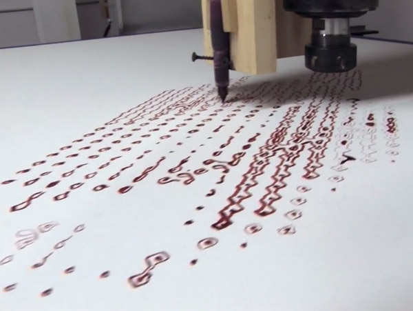 Robotic Printer Creates Artist’s Portrait Using His Blood - WebUrbanist