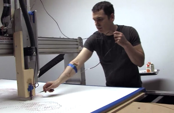 Robotic Printer Creates Artist’s Portrait Using His Blood - WebUrbanist