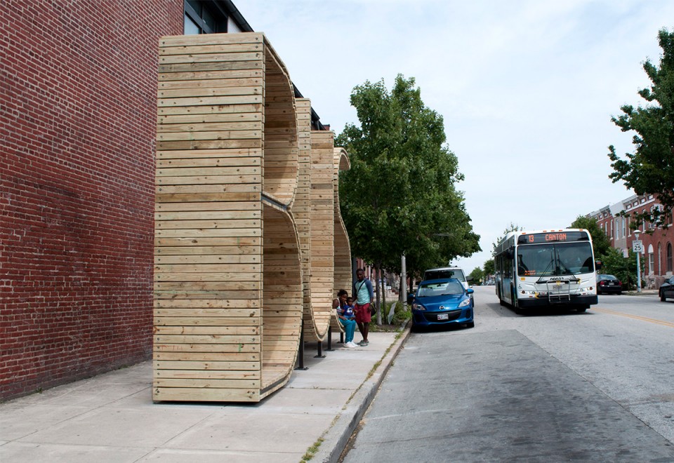 Typographic Shelter: Most Obvious City Bus Stop in the World | Urbanist