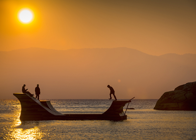 Over Board: Sink or Skate on This Amazing Floating Ramp | Urbanist
