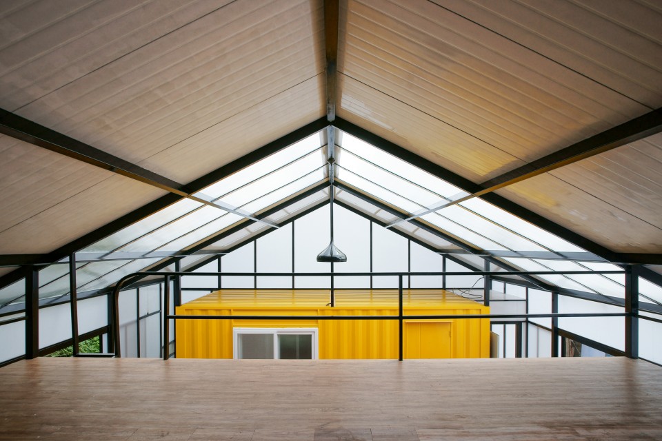 Low Cost House-in-a-House Made of 2 Shipping Containers - WebUrbanist