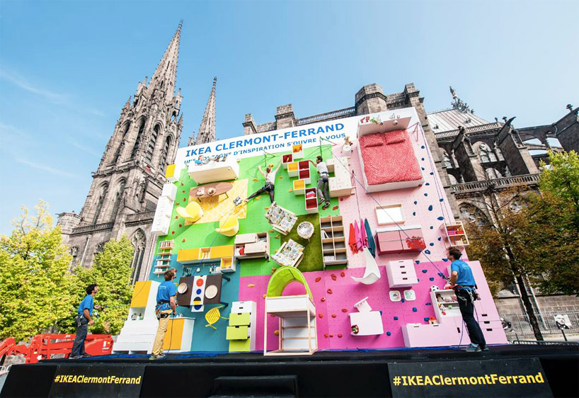 IKEA Flips Condo Sideways to Create Furniture Climbing Wall | Urbanist
