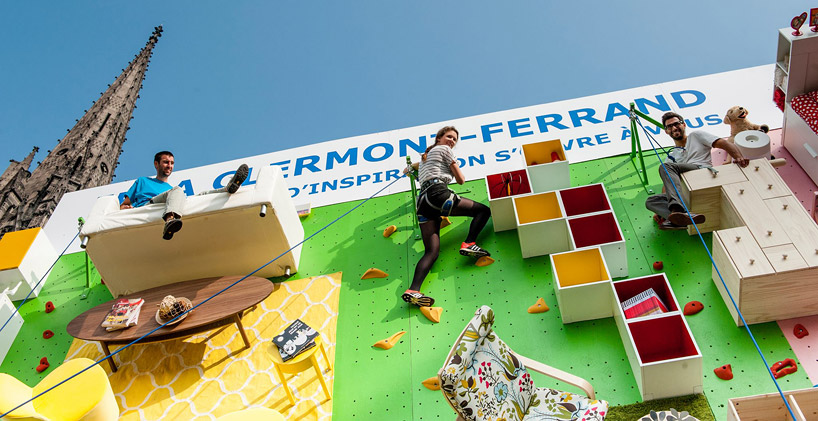 IKEA Flips Condo Sideways to Create Furniture Climbing Wall | Urbanist