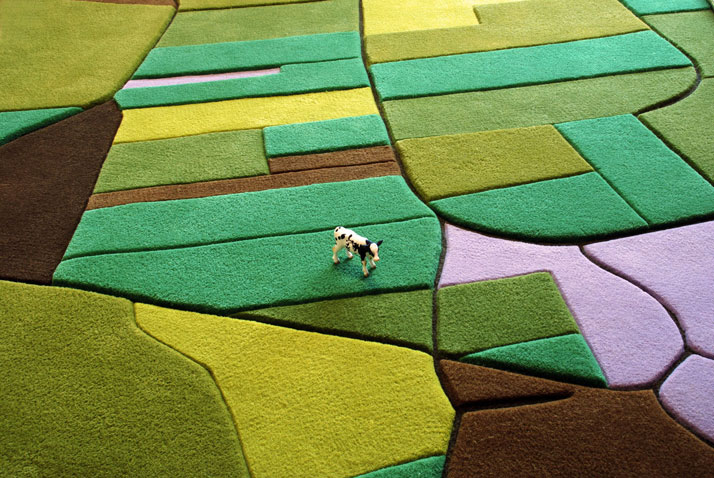 Aerial Rugs: Images from Above Converted to Carpet Patterns - WebUrbanist