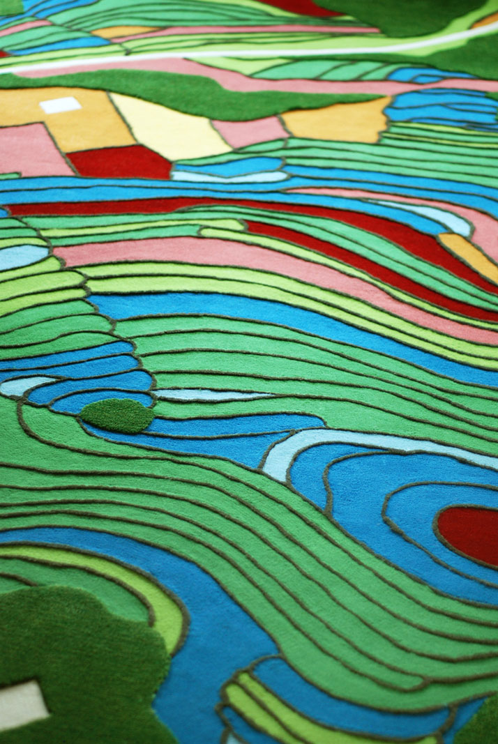 Aerial Rugs: Images from Above Converted to Carpet Patterns - WebUrbanist