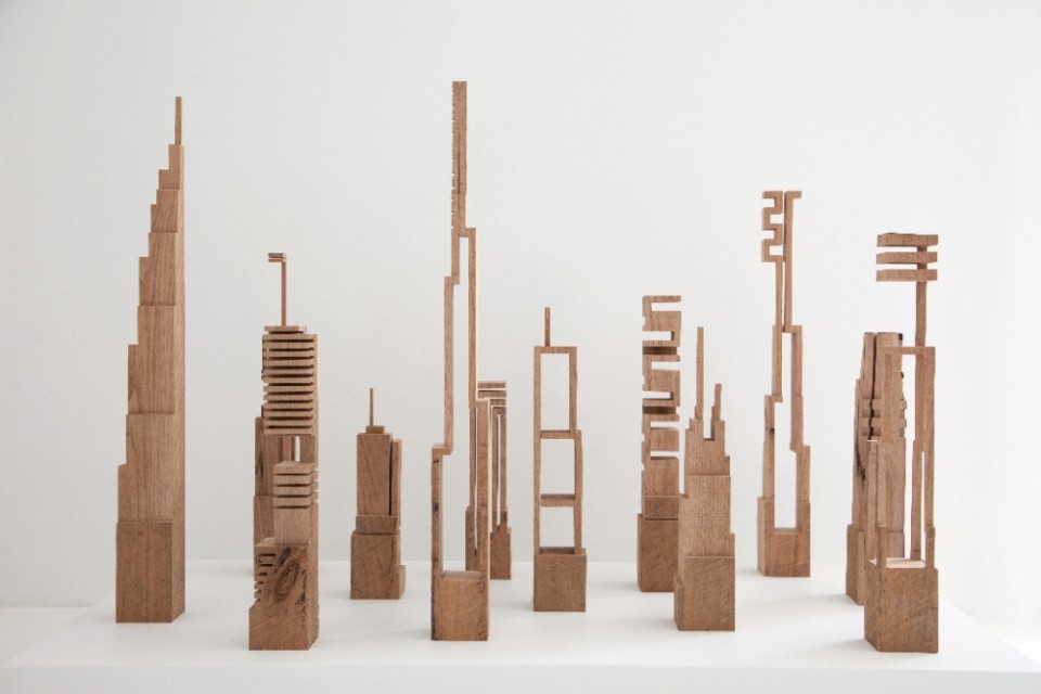 Micro Metros: Abstract City Models Carved from Wooden Scraps | Urbanist