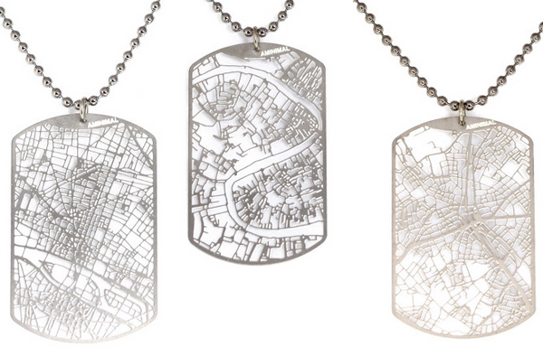 Urban Dog Tags: Wear City Grids Around Your Neck & The World | Urbanist