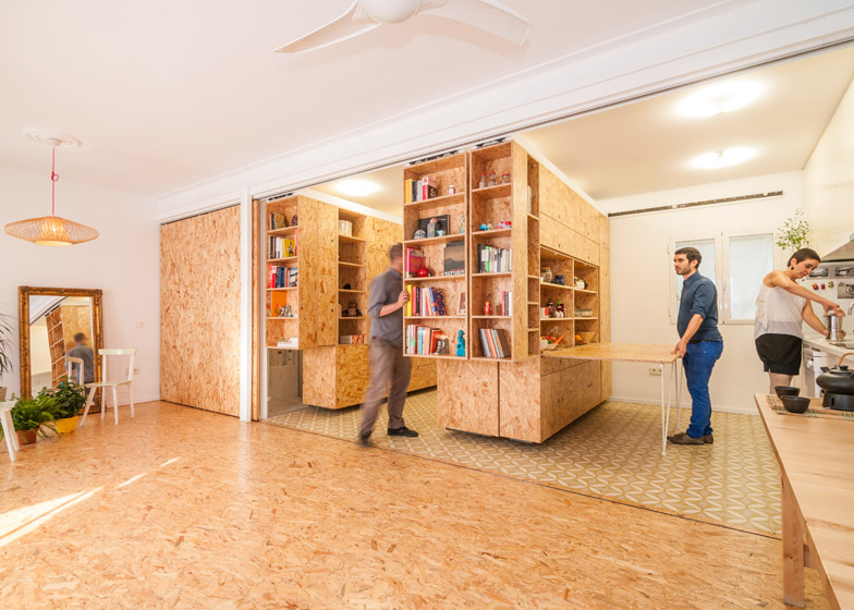 Split & Slide: Modular Dividers Make 3 Rooms in Single Space | Urbanist