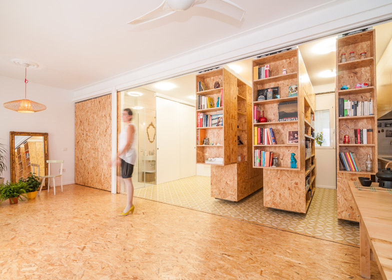 Split & Slide: Modular Dividers Make 3 Rooms in Single Space - WebUrbanist