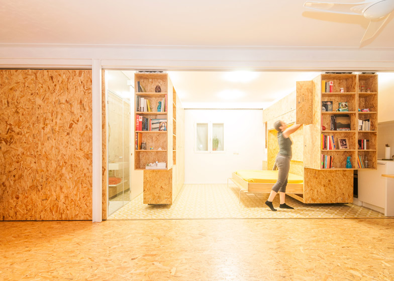 Split & Slide: Modular Dividers Make 3 Rooms in Single Space - WebUrbanist