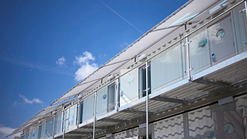 Snoozeboxes: Mobile Container Hotels Travel by Truck & Rail | Urbanist
