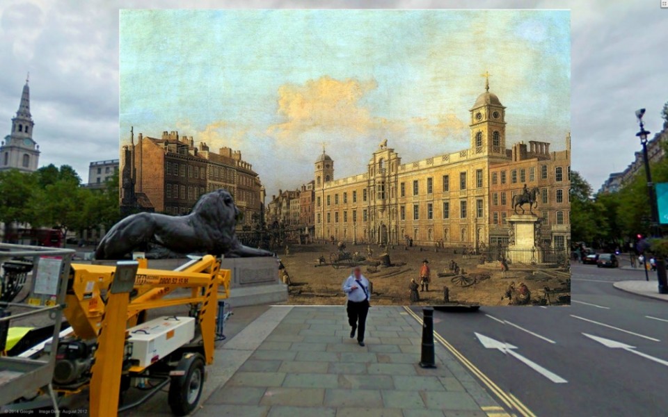 10 Vintage London Paintings Superimposed on Street View Images | Urbanist
