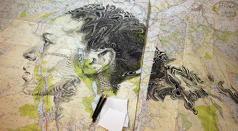 More Map Art: 27 Cool Cartographic Sculptures & Drawings | Urbanist