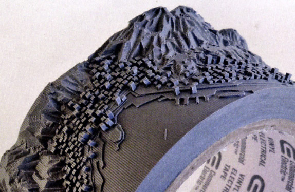 More Map Art: 27 Cool Cartographic Sculptures & Drawings - WebUrbanist