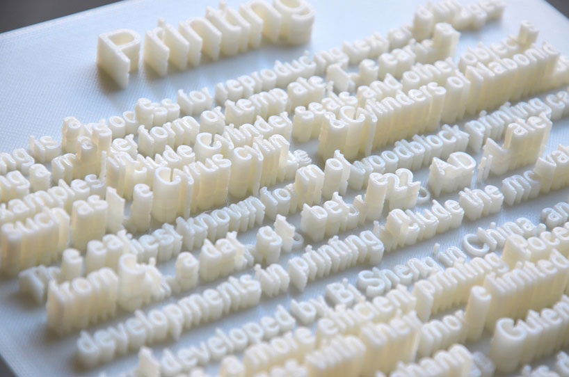 Textscape: 3D-Printed Typography Stretches Up Like City Blocks ...