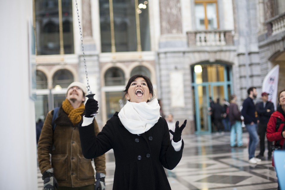 Compliment Shower: Kind Words Rain Down from Giant Spigot | Urbanist