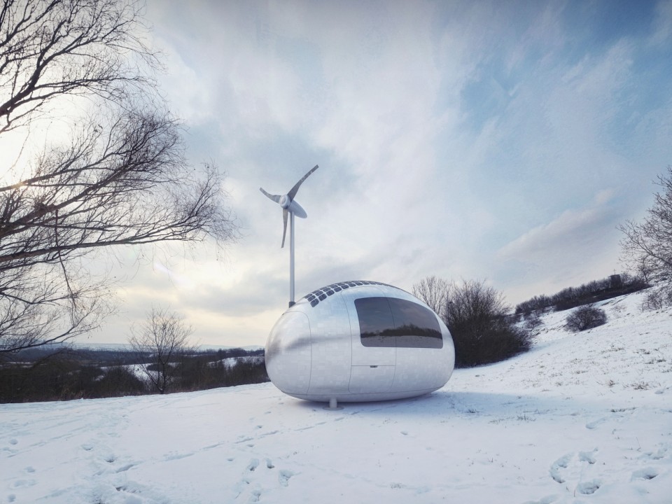 Eco Capsule: Mobile Grid-Free Home Harnesses Sun, Wind & Rain - WebUrbanist