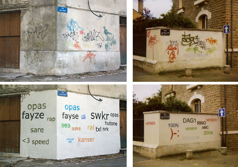 Guerrilla Grammarians Fix Street Graffiti Spelling & Punctuation ...