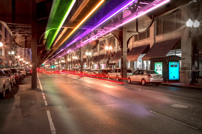 Rainbow Rail: 5,000 Neon Lights to Line Underside of Chicago “L ...