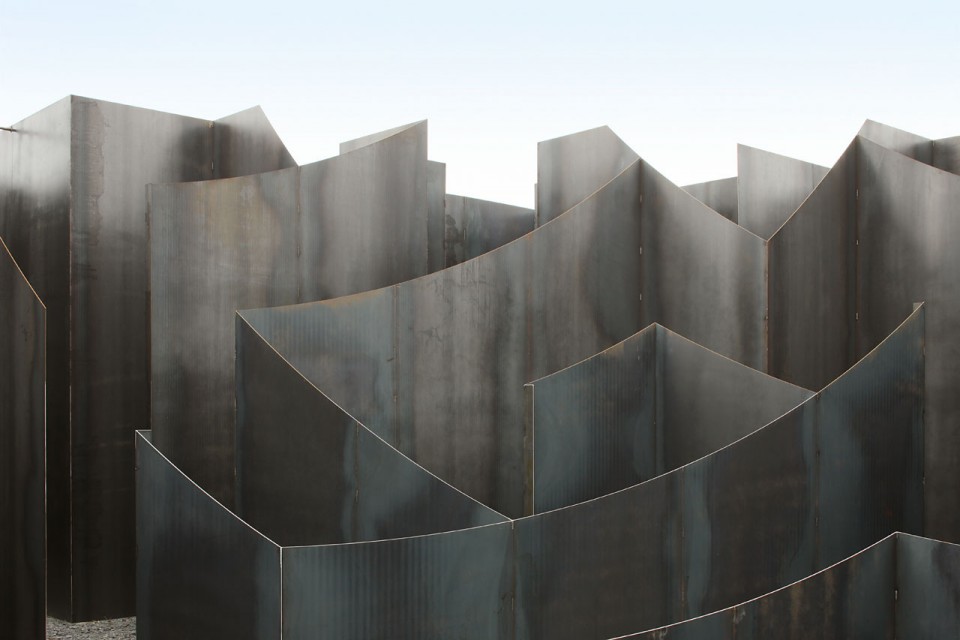 Amazing Modern Maze: Dystopian Steel Labyrinth Installation | Urbanist