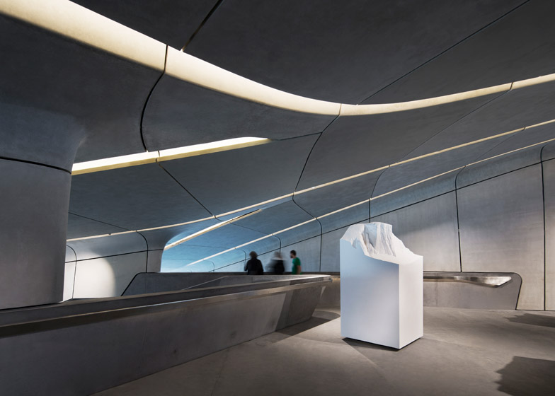 Snow Cover: Subterranean Museum Pierces Alpine Mountain Peak - WebUrbanist