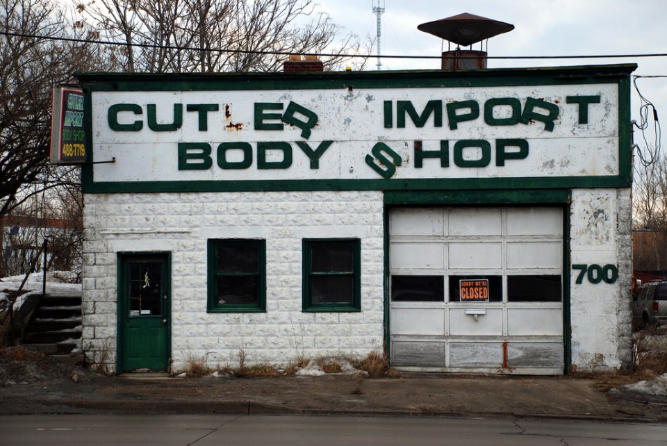 Fender Bender Menders: 15 Abandoned Auto Body Shops | Urbanist