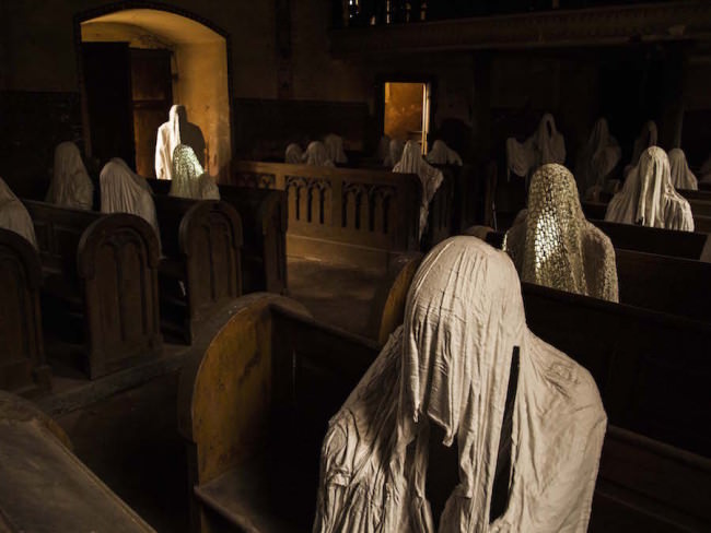 Ghost Church: Creepy Statues Invade Abandoned Czech Chapel - WebUrbanist