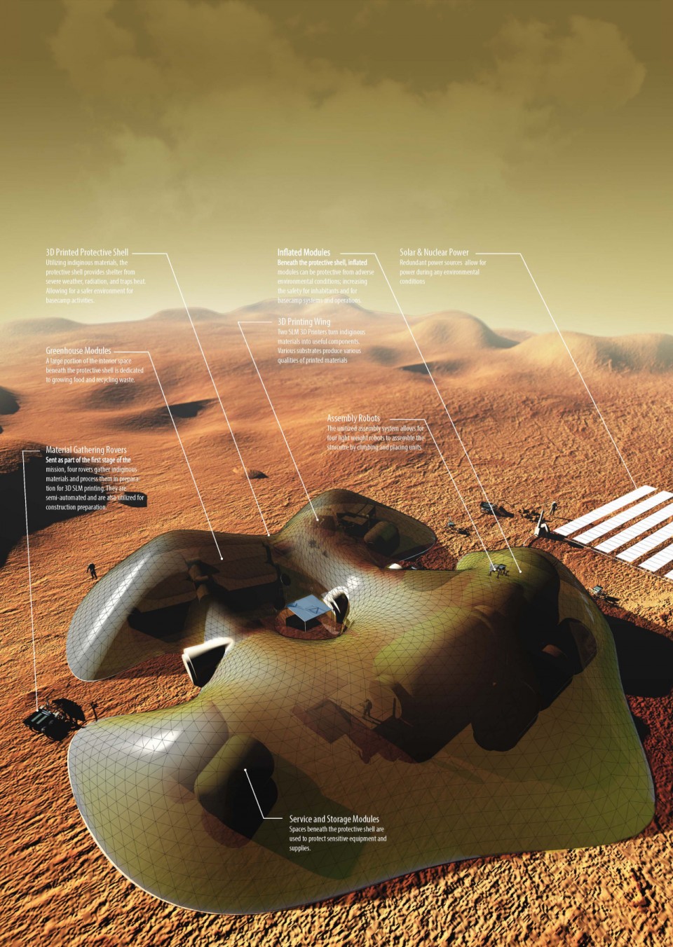 Frontier Finalists: 30 NASA 3D-Printed Mars Habitat Candidates ...