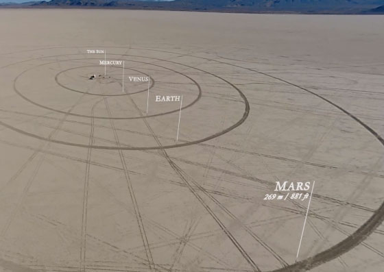 Marble Earth: 7-Mile Scale Model Timelapse of Our Solar System | Urbanist