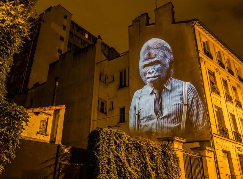 Paris Safari: Projected Wildlife Gets Chic in the City - WebUrbanist