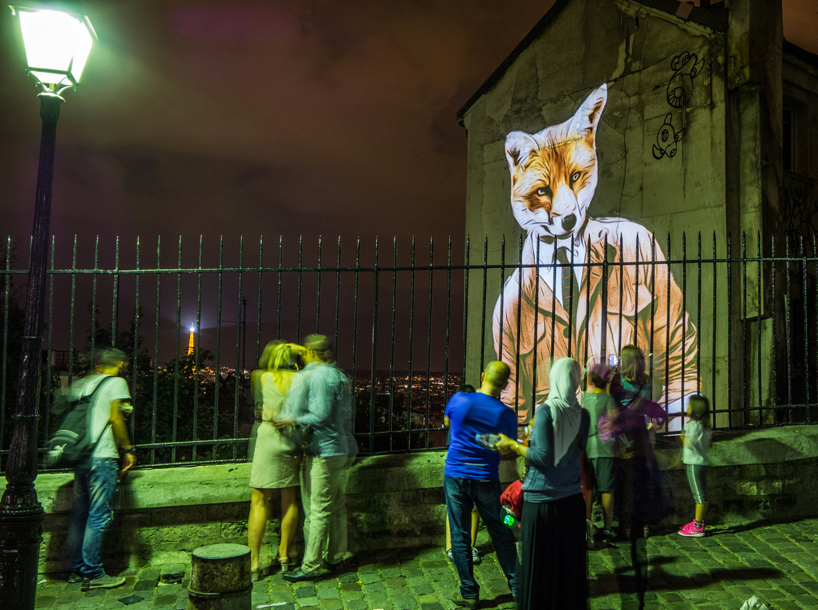 Paris Safari: Projected Wildlife Gets Chic in the City - WebUrbanist